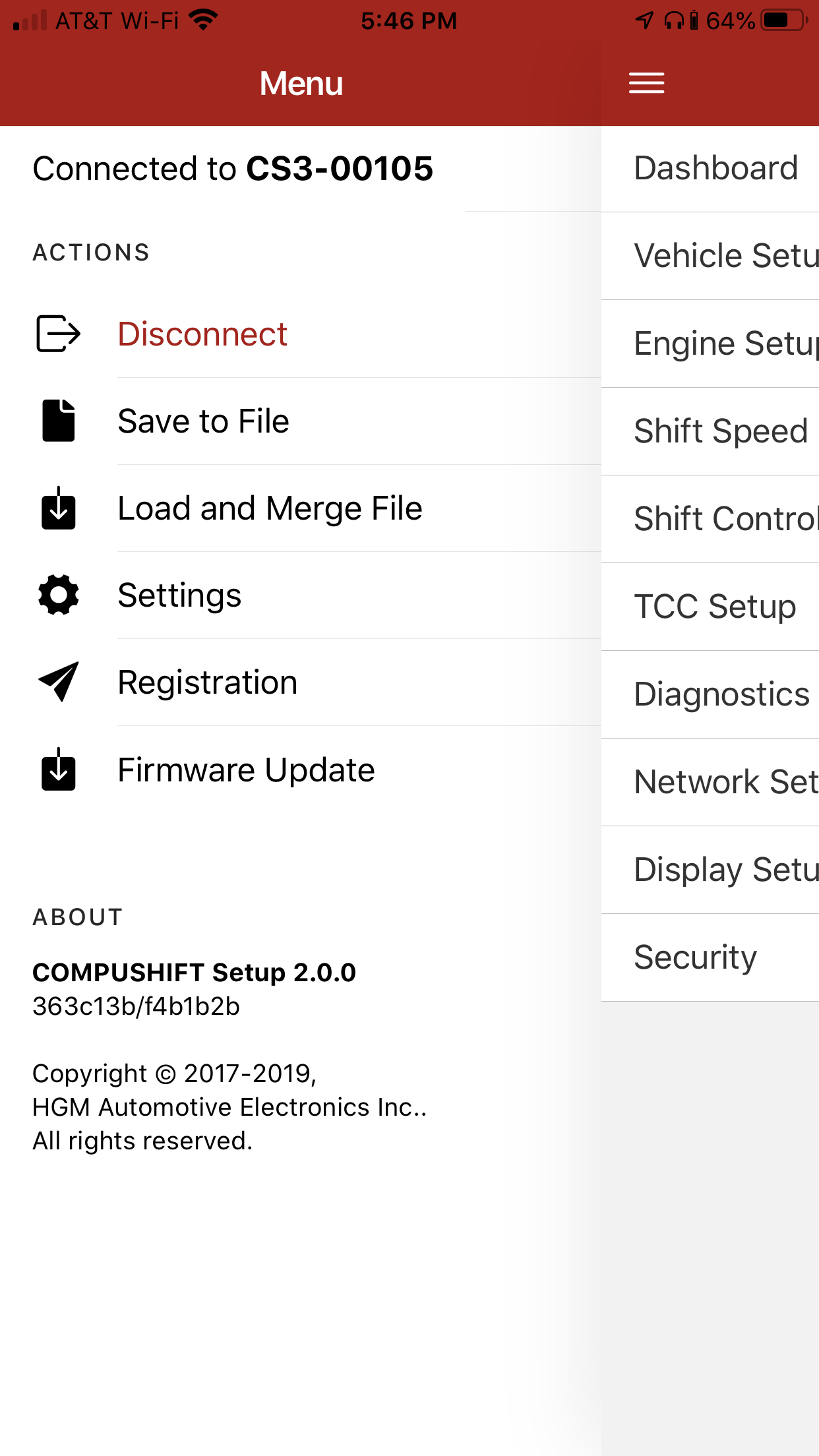 Setting Measurement Units on the CS Setup App